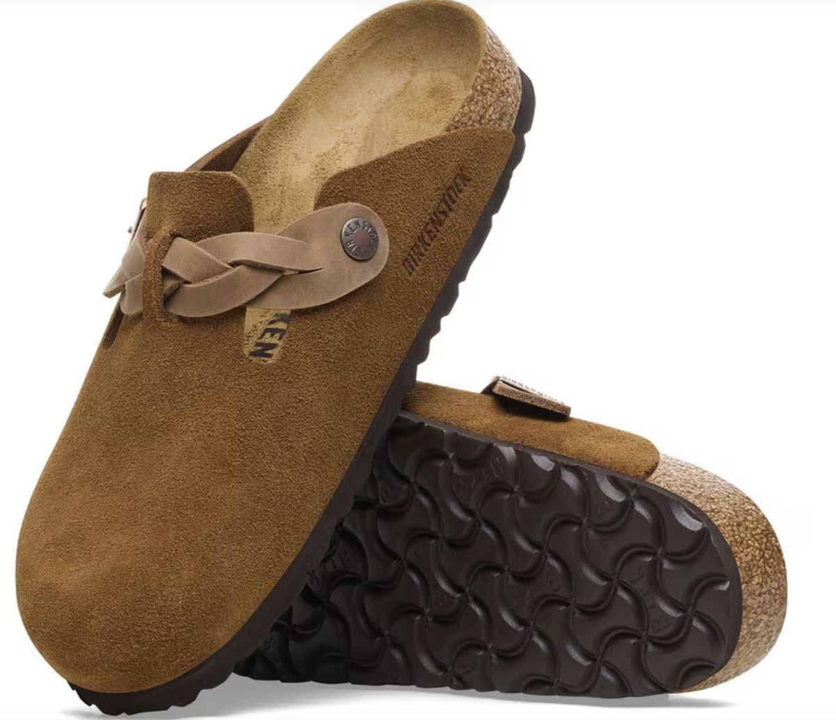 Birkenstock Boston Braided Suede Leather – The Sportsman